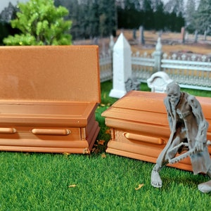 1:24 half Scale Casket, Coffin. Perfect for a Halloween Dollhouse or ...