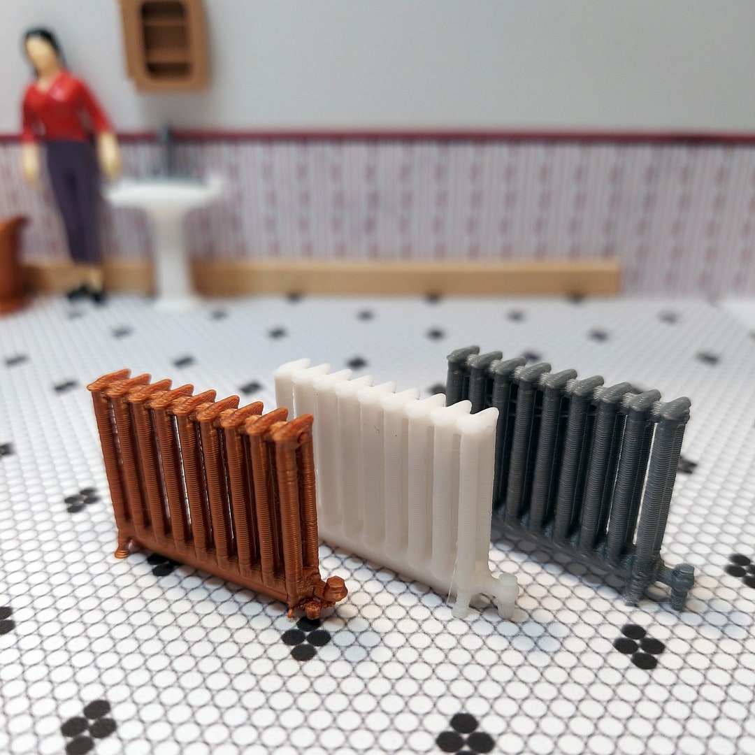 3d Printed Steam Heat Radiator in 1:24 Scale Available in 3 Colors - Etsy