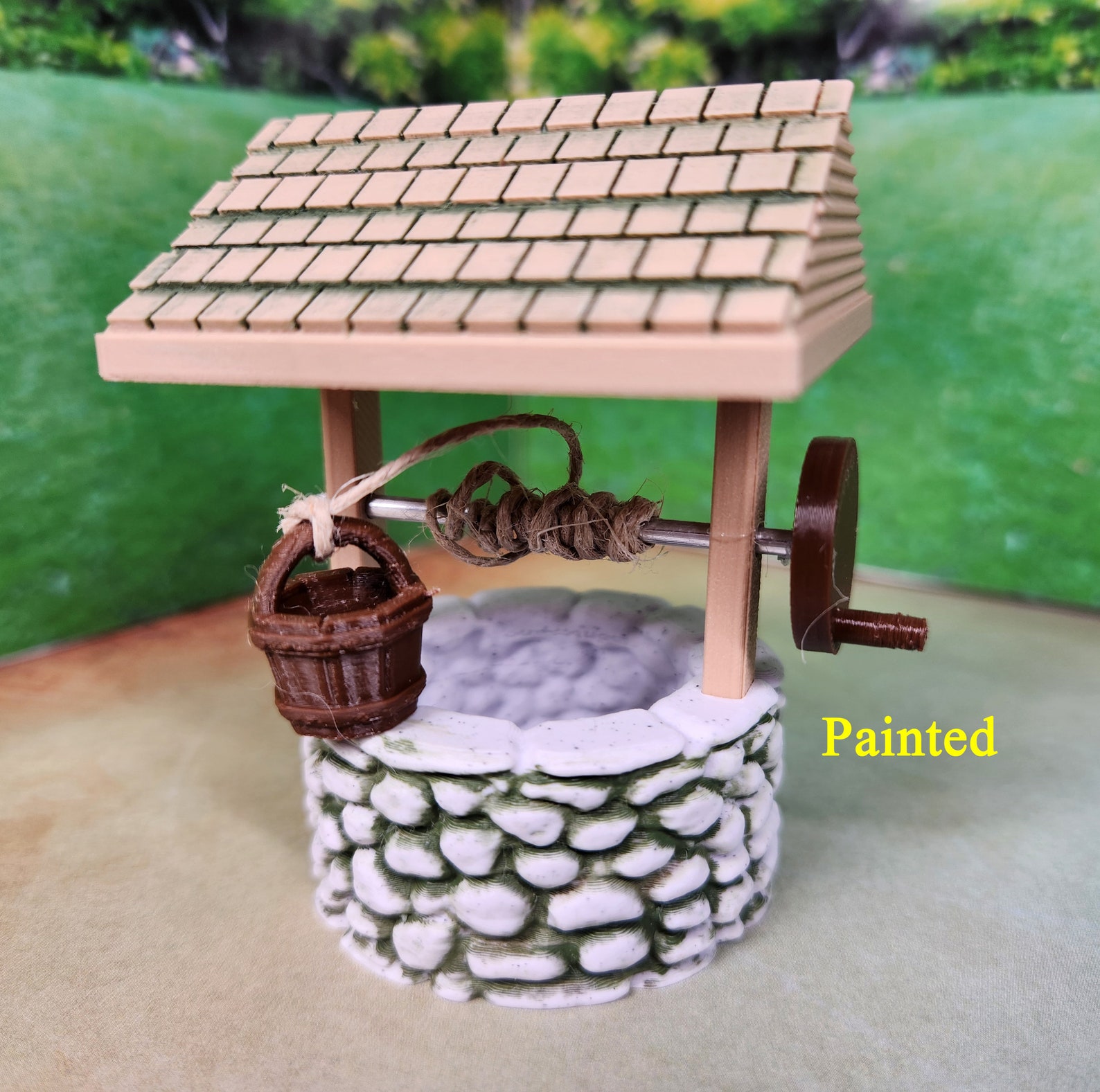 1:24 Scale (half Scale) Mini Wishing Well Painted or Not Painted for ...