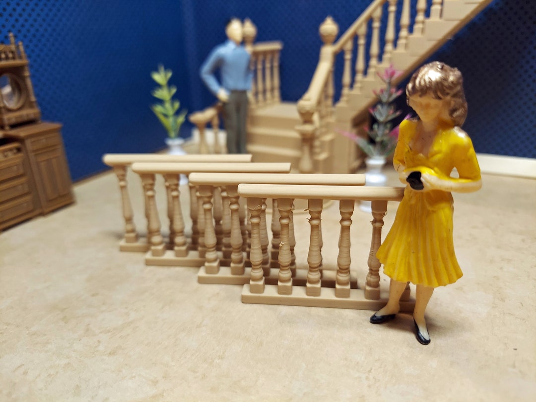 Dollhouse Miniature Stair Railing Available in Three Colors to Match My ...