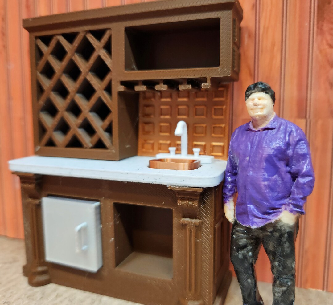 1:24 Scale (half Scale) Tanner Figure, Doll, Purple Shirt With Matching ...