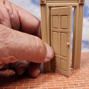 1:24 Scale (half Scale) 3d Printed Working Interior Doors 5 Styles 3 ...