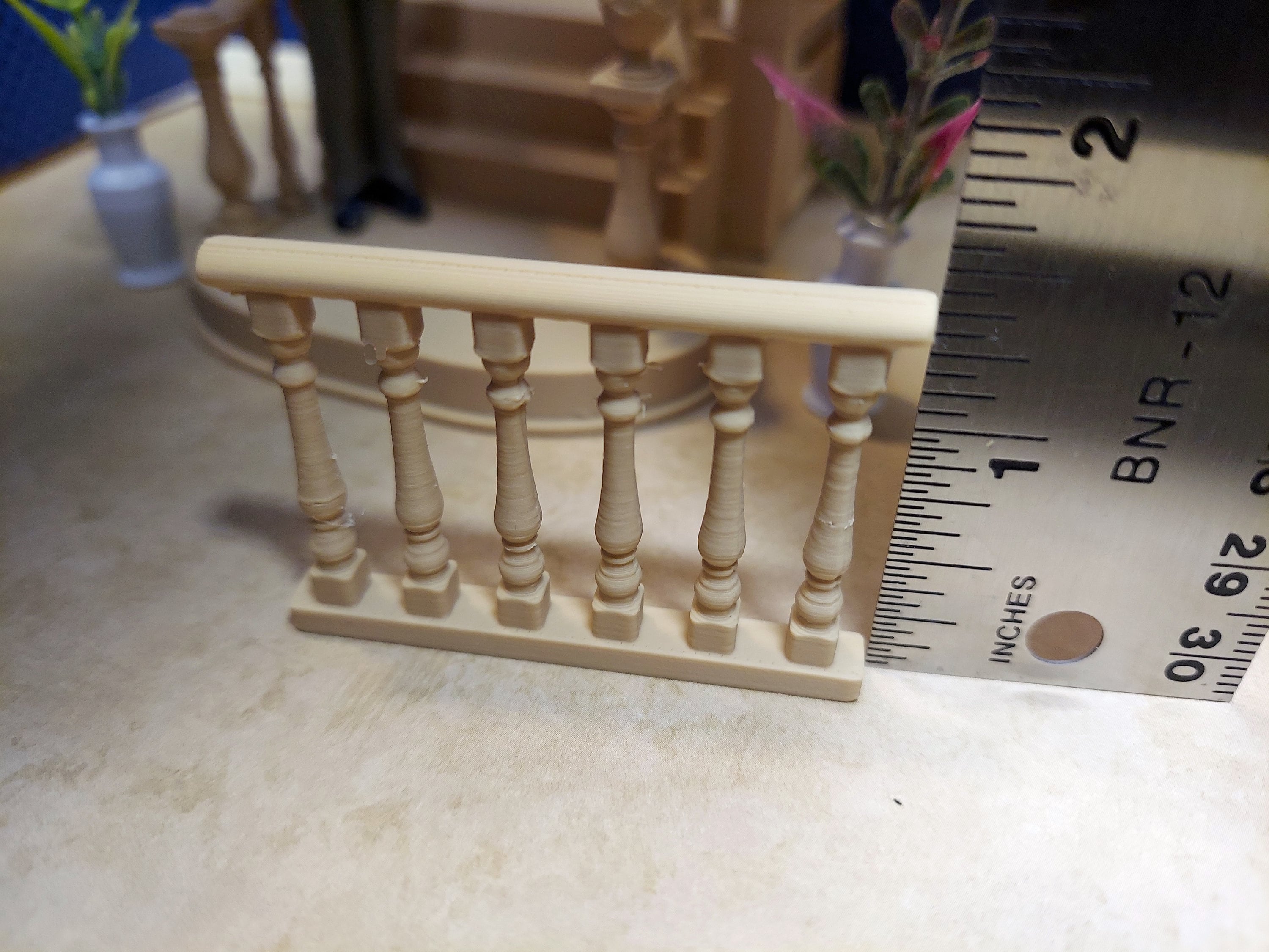 Dollhouse Miniature Stair Railing Available in Three Colors to Match My ...