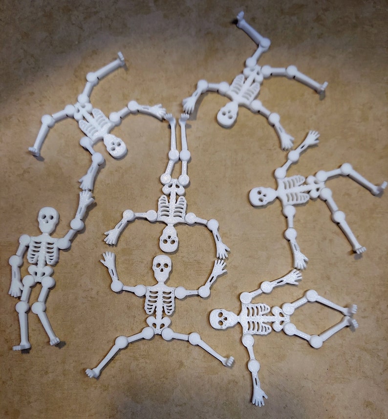 1:24 (half Scale) Skeletons! Poseable. Comes in White or Glow in the ...
