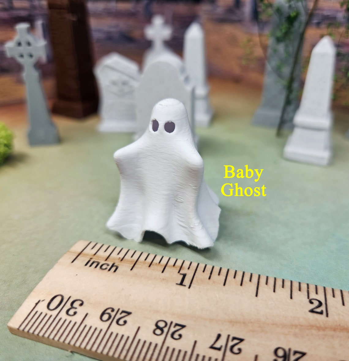 1:24 (half Scale) Ghost. Choice of 5 Figures. White Plastic for ...