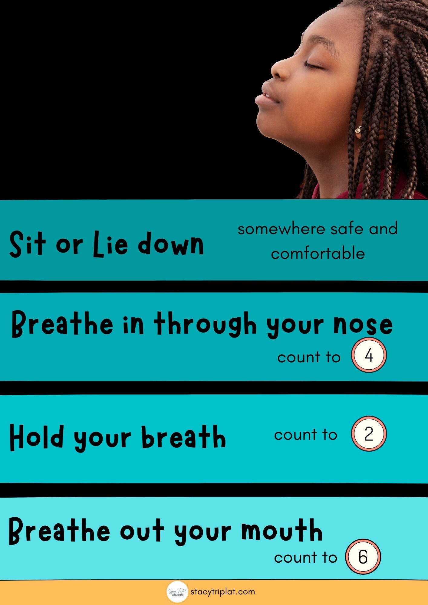 Downloadable POSTER SET to Show Children Breathing Techniques to Calm ...