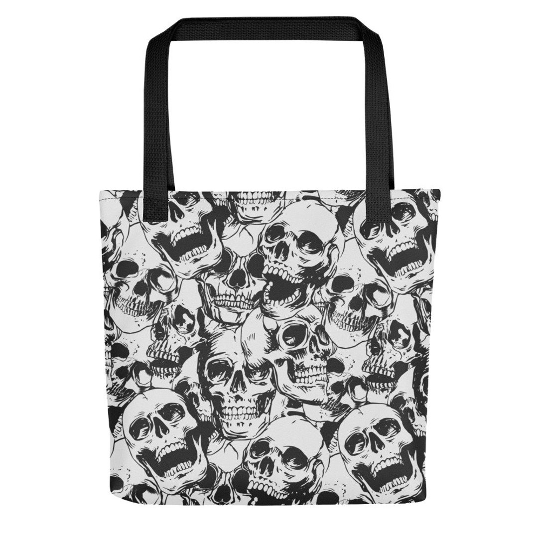 Skulls Tote Bag | Skeleton, Skull Gifts, Halloween Gifts, Horror Gifts ...