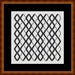 Cross Stitch Wave Pattern Black and White, Pattern Size Approx. 15 X 15 ...
