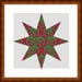 Cross Stitch Pattern Star With Balls Two-coloured, Star Size Approx. 15 ...