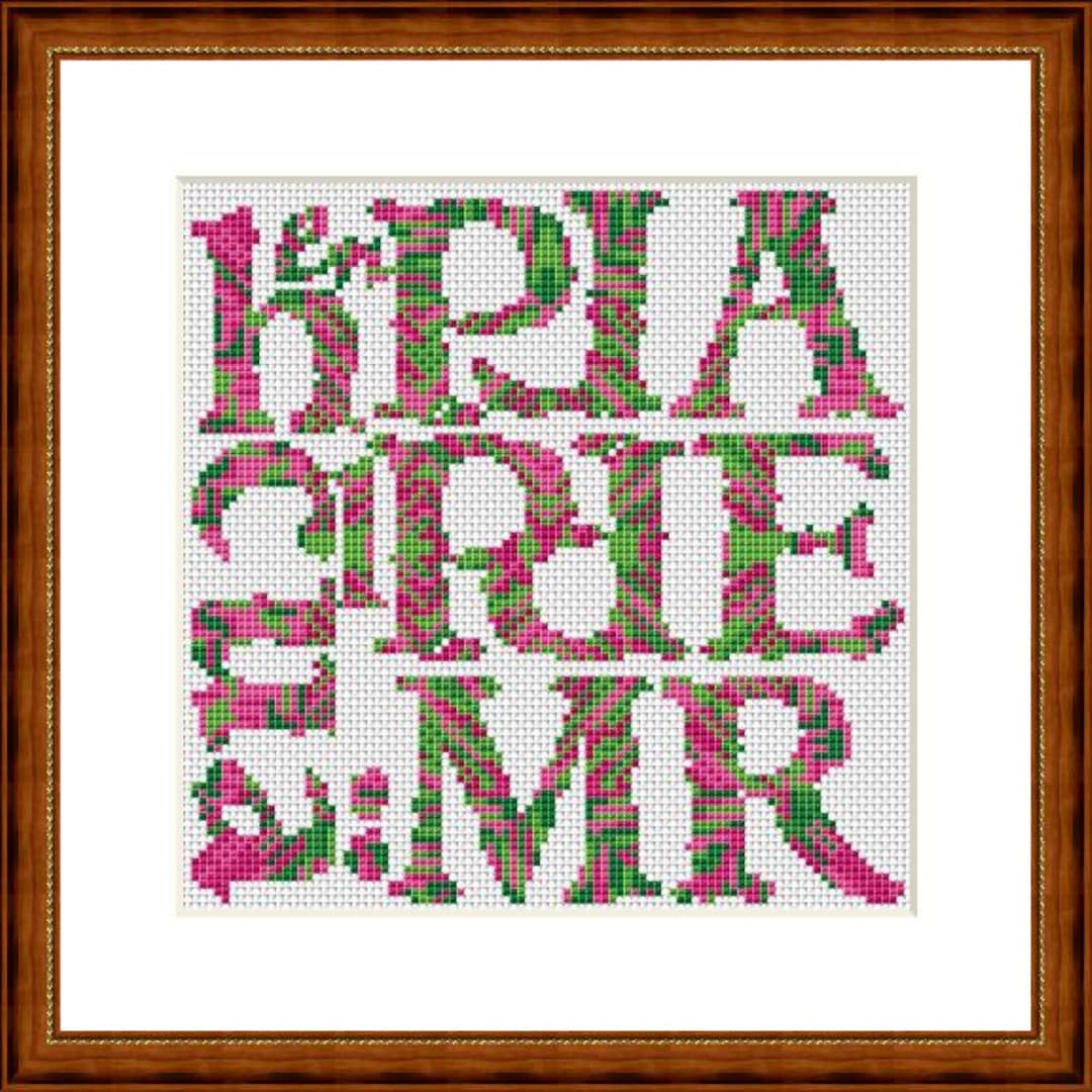Cross Stitch Pattern Chatterbox, Pet Name in Cross Stitch, Image Size ...
