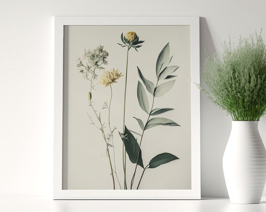 Wildflower Botanical Print Download - Boho Flower Art - Instant ...