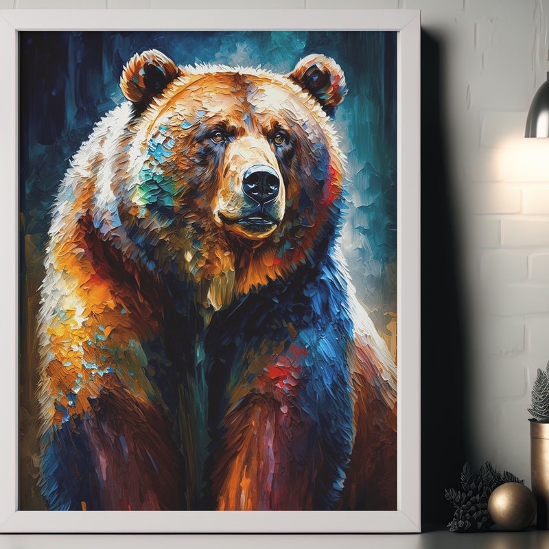 Bear Painting - Etsy