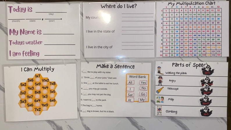 3rd Grade Learning Binder, Busy Binder, Homeschool Learning Games ...