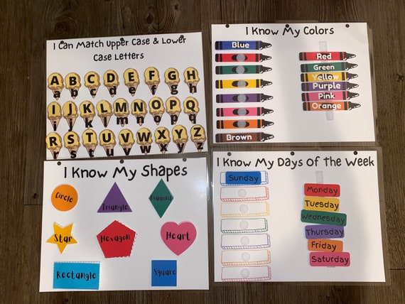 Personalized Preschool/ Pre K Learning Binder 18 Activities - Etsy