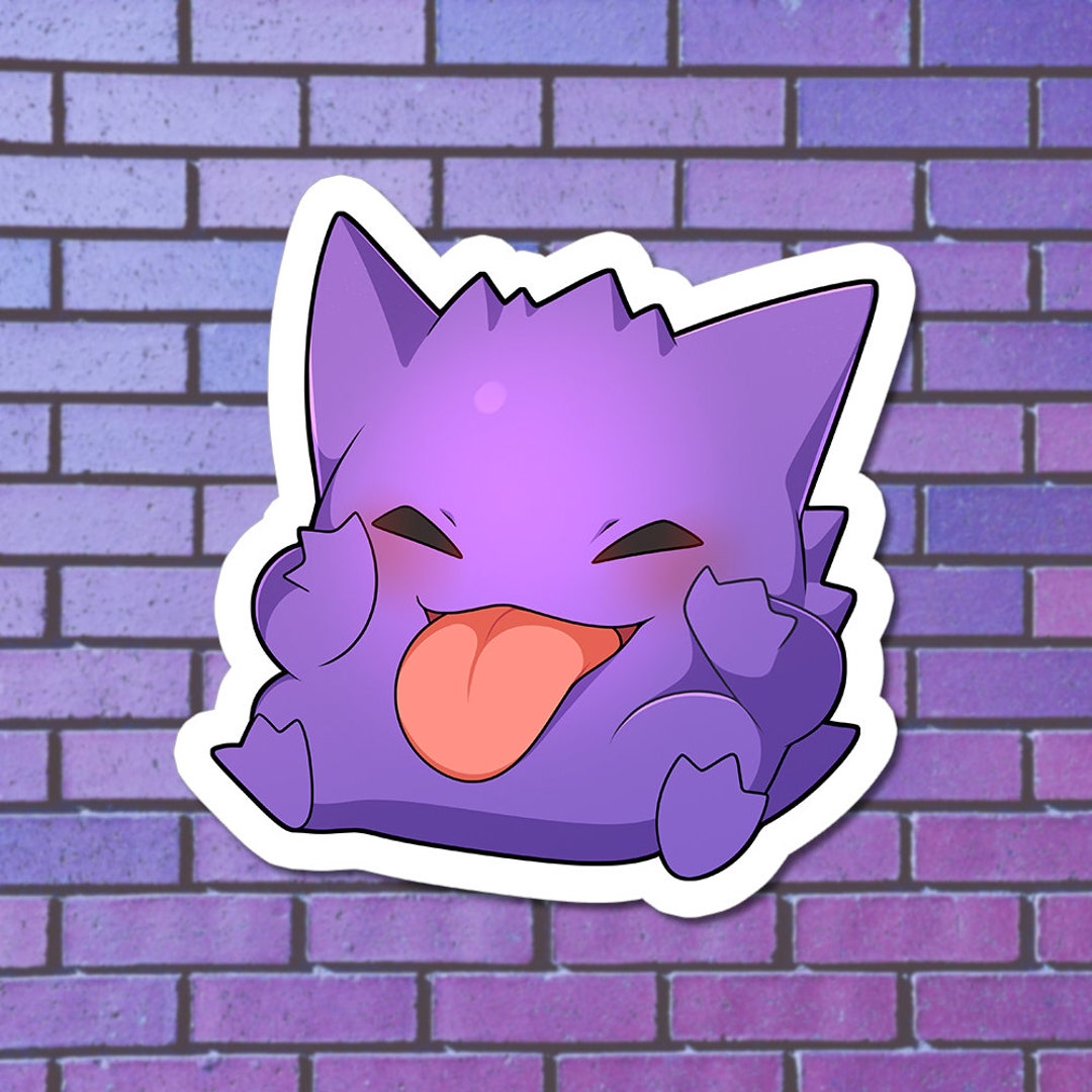 Gengar Vinyl Sticker Cute Kawaii 3 Inch Waterproof Decal Decorate ...