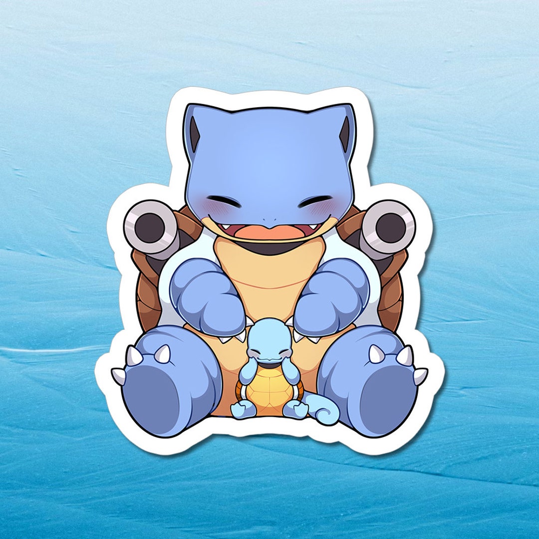Blastoise and Squirtle Vinyl Sticker Cute Kawaii 3 Inch Waterproof ...
