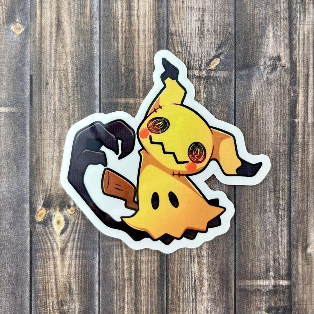 Mimikyu Sticker Cute Kawaii 3 Inch Waterproof Decal Pokemon Sticker ...