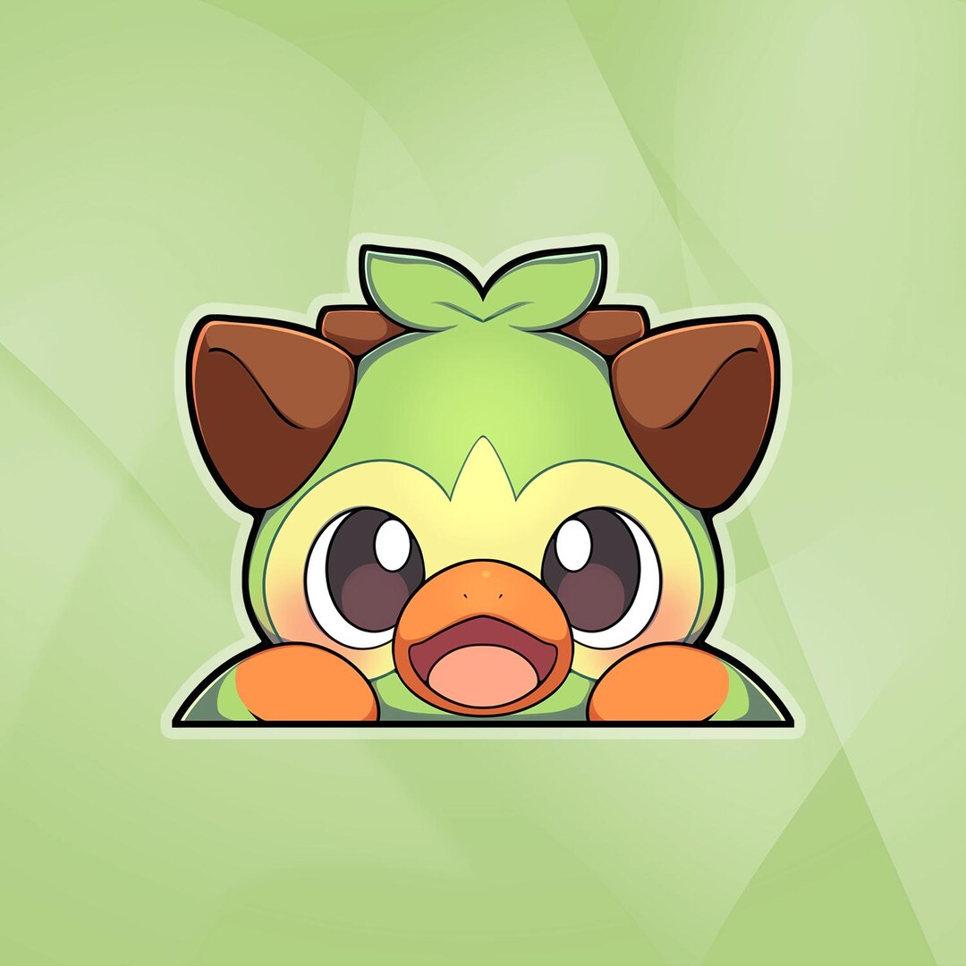 Grookey Peeker Sticker 5in Cute Starter Pokemon Sticker and Car Decal ...
