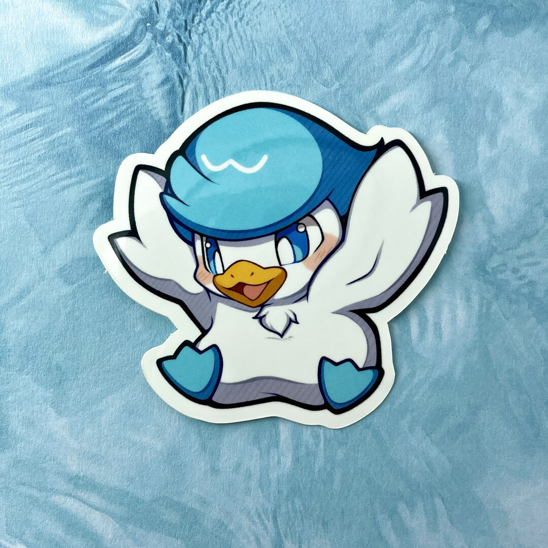 Quaxly Vinyl Sticker Cute Kawaii 3 Inch Waterproof Decal Scarlet and ...