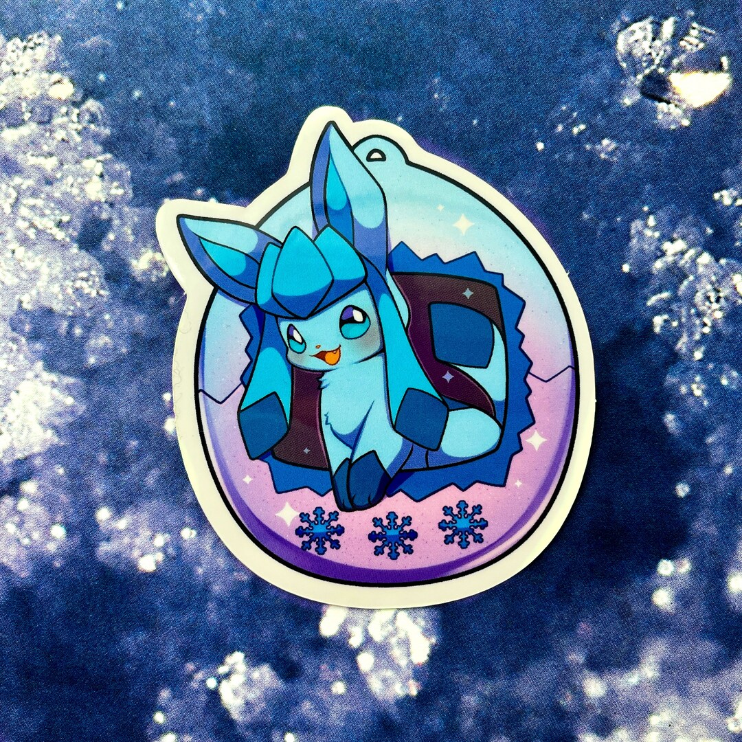 Glaceon Tamagotchi Vinyl Sticker Retro Kawaii Eeveelution 3 Inch ...