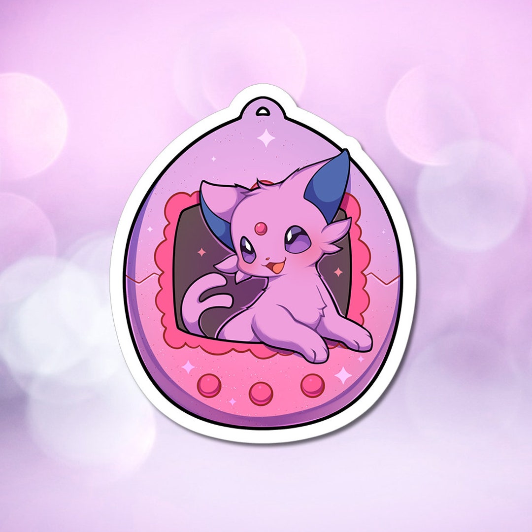 Espeon Tamagotchi Vinyl Sticker Retro Kawaii Eeveelution 3 Inch ...