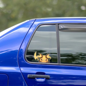 Raichu Peeker Sticker 5, Kawaii Kanto Pokemon Sticker, Cute Waterproof ...