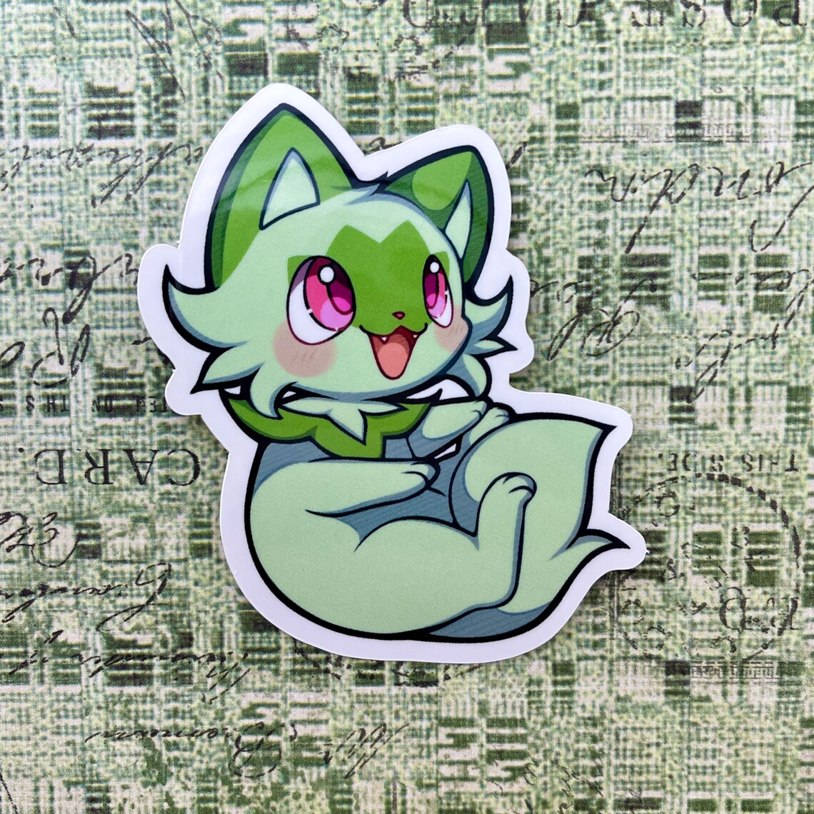 Sprigatito Vinyl Sticker Cute Kawaii 3 Inch Waterproof Decal - Etsy