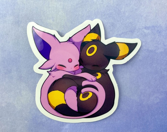 Espeon Umbreon Transparent Outdoor Stickers, Die-cut, 1pcs - Etsy