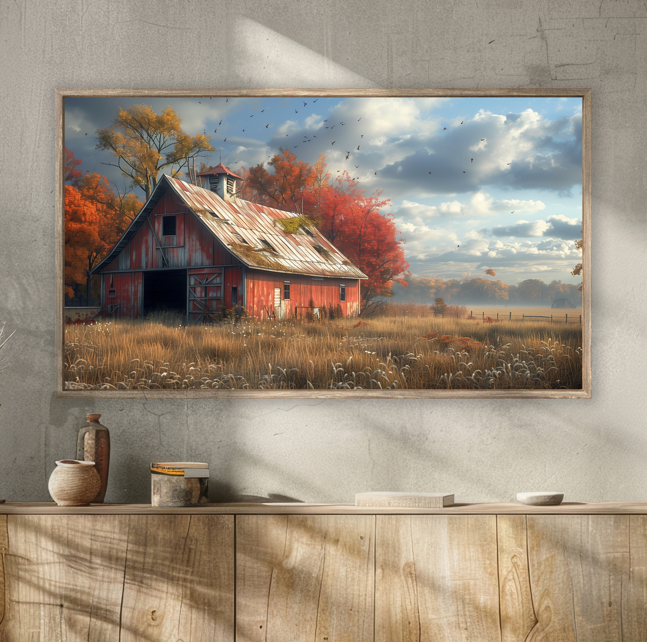 Frame TV Art | Old Rustic Barn Bundle Instant Download | Art TV File ...