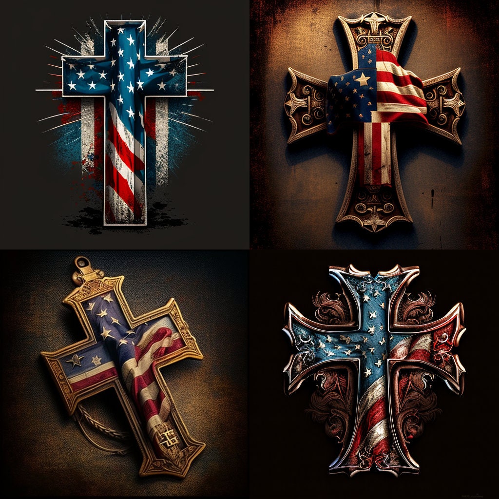 Patriotic Cross Digital Download Bundle 55 PNG Files - Etsy