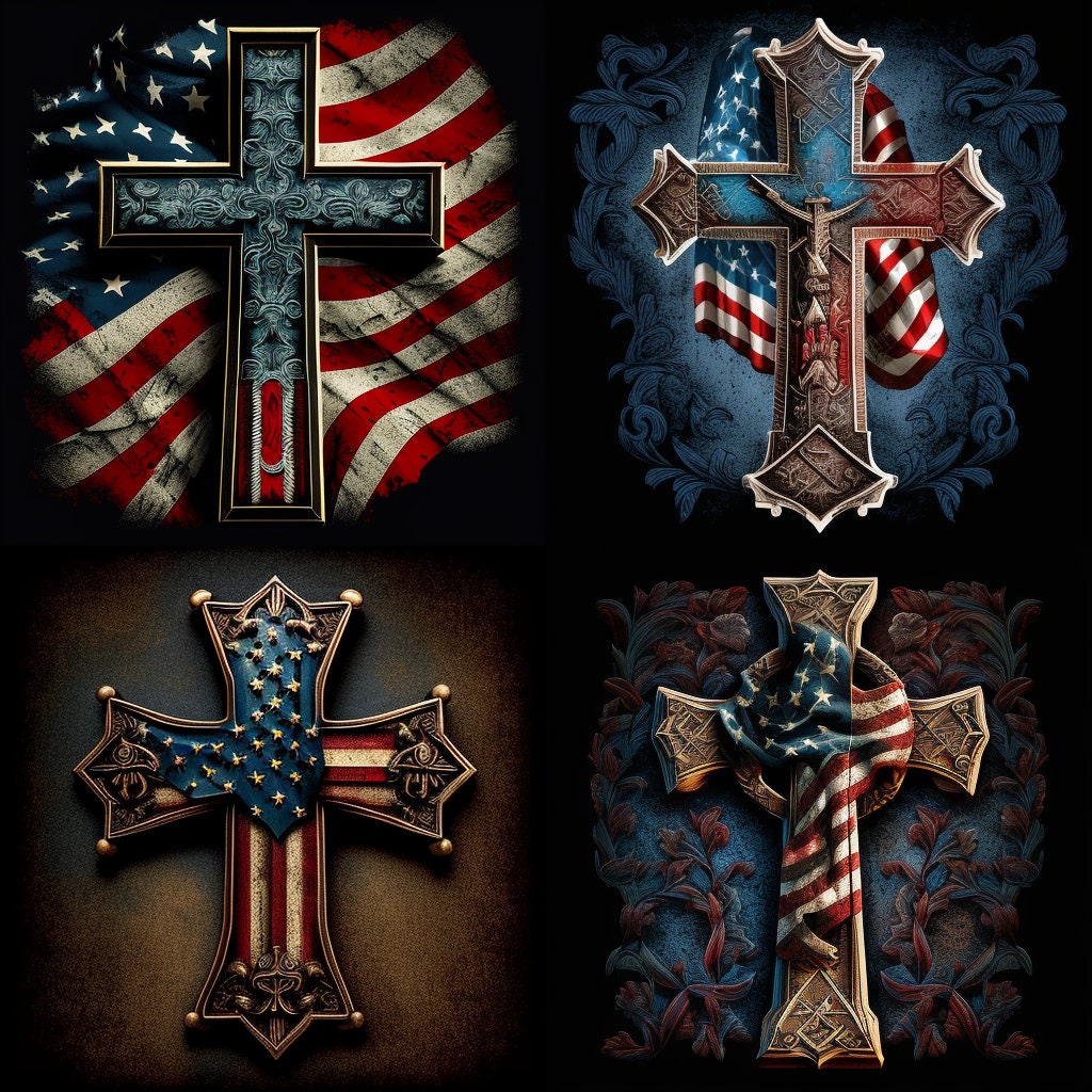 Patriotic Cross Digital Download Bundle 55 PNG Files - Etsy
