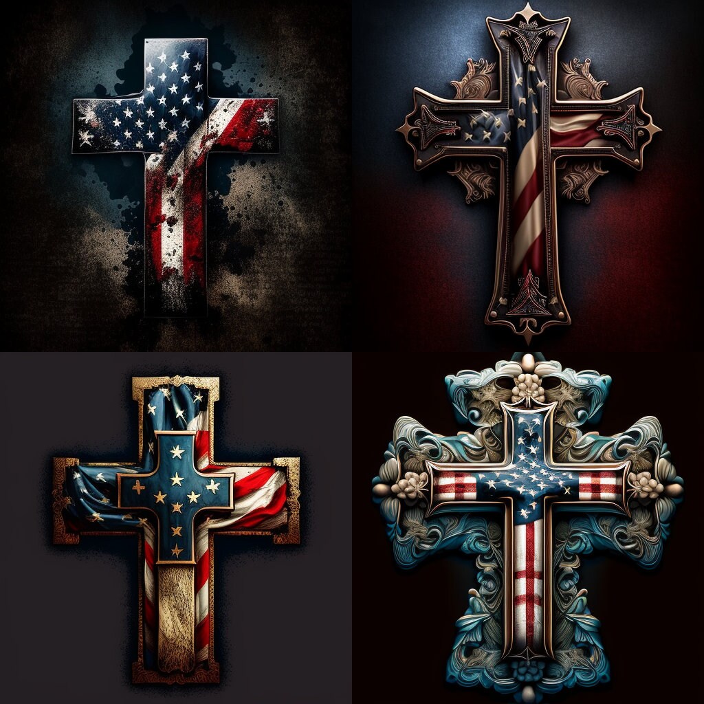 Patriotic Cross Digital Download Bundle 55 PNG Files - Etsy