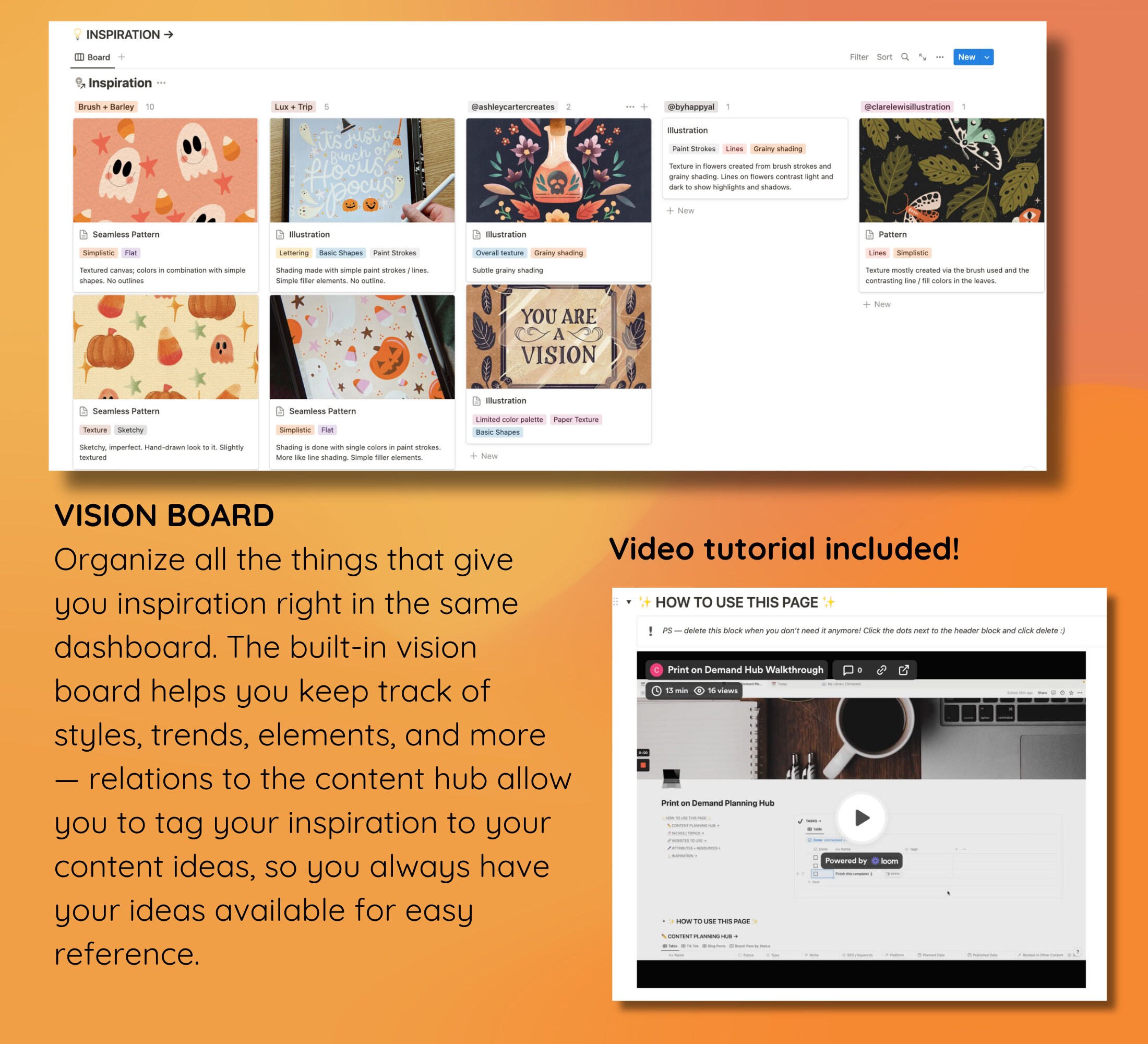 All-in-one Print-on-demand Tracker for Notion | Notion Planner ...