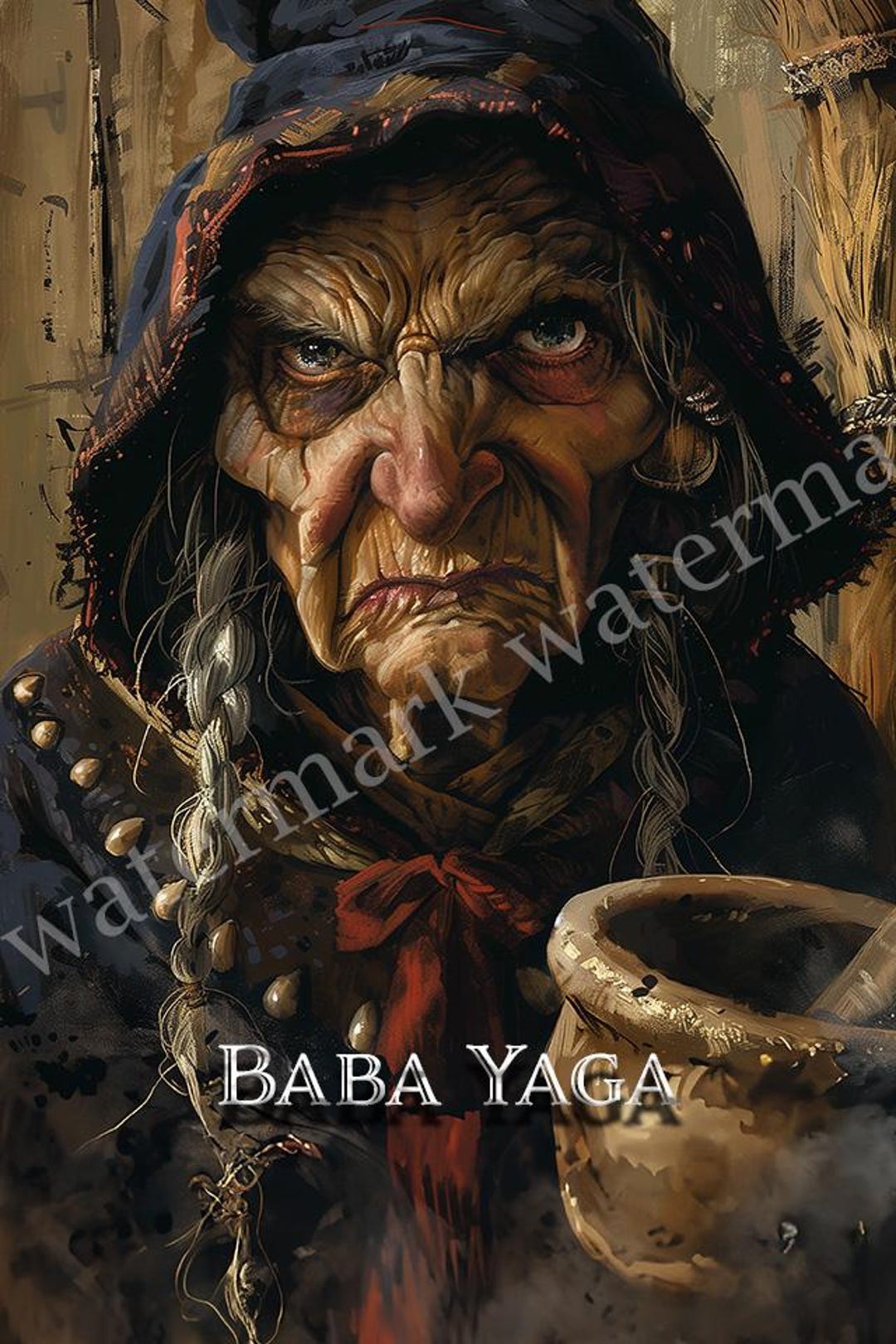 Baba Yaga Phone Wallpaper Set Digital Download - Etsy
