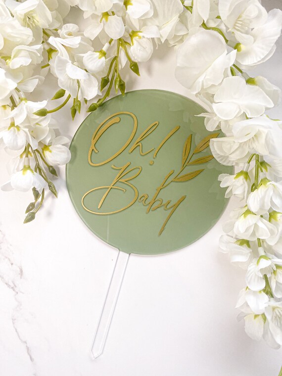 Oh Baby Acrylic Cake Toppers Birthday Party Willow - Etsy