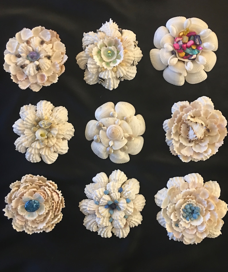 Seashell Flower Ornaments - Etsy