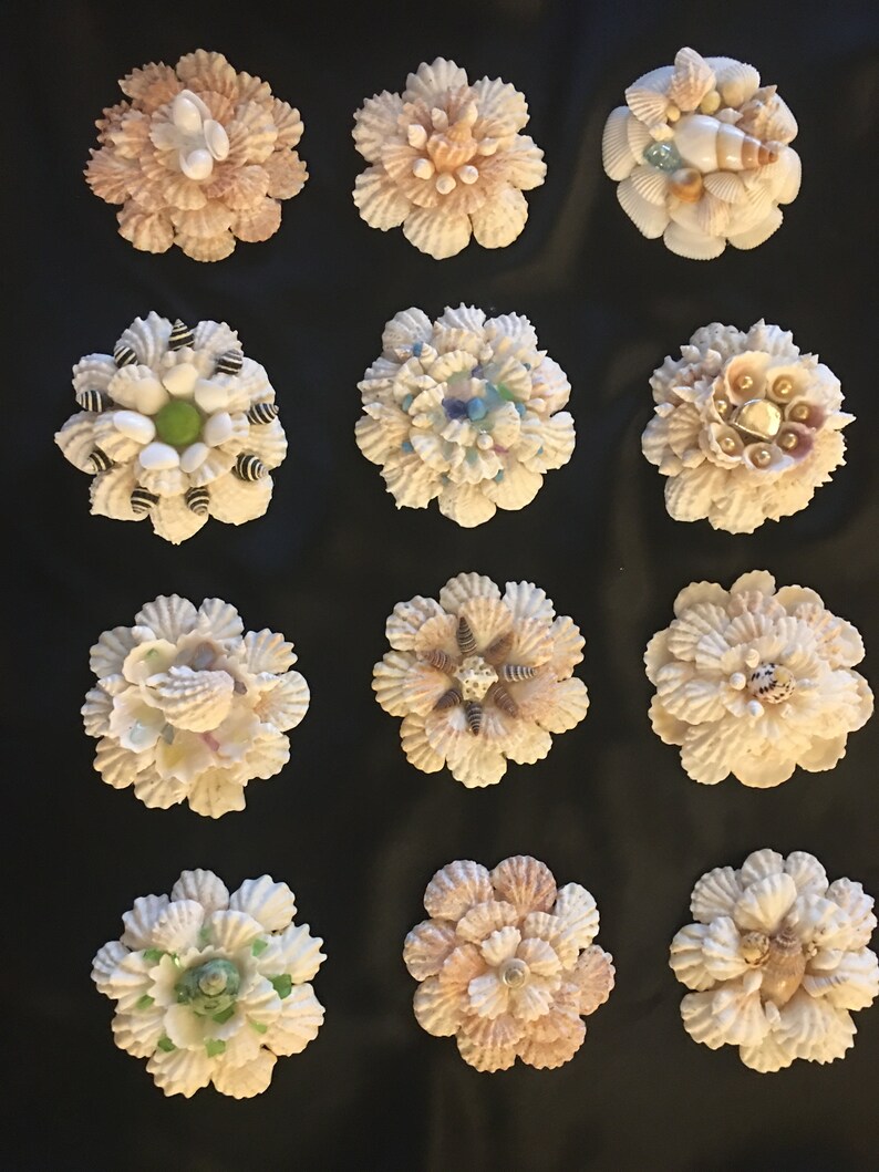 Seashell Flower Ornaments - Etsy