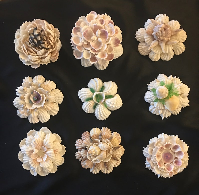 Seashell Flower Ornaments - Etsy