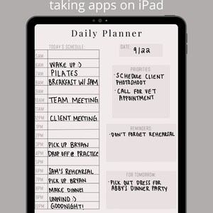 Digital Daily Planner Printable Daily Planner Undated - Etsy