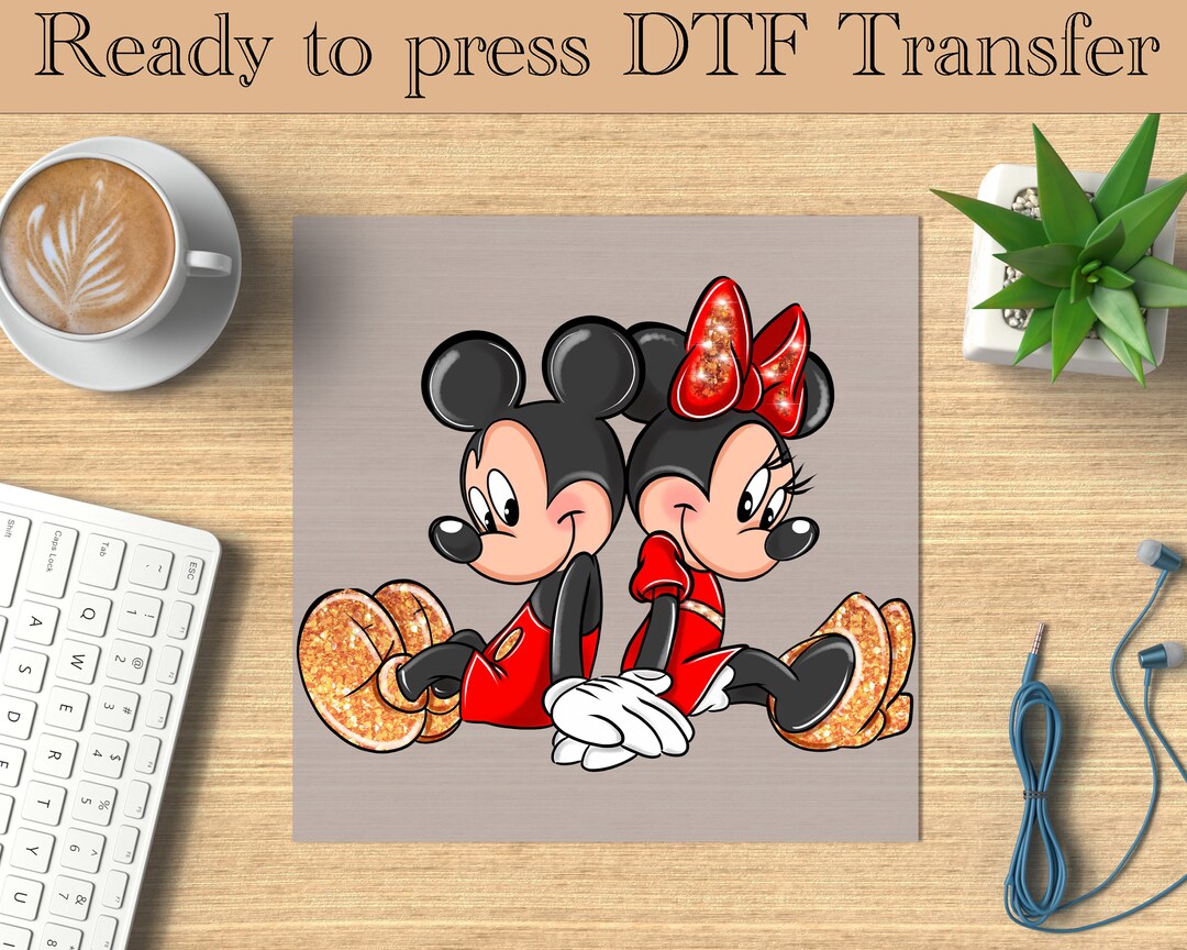 Vintage Mickey and Minnie DTF Transfer, Disney Ready to Press, Magical ...