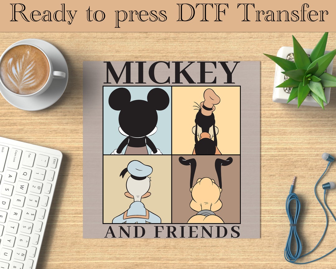 Mickey and Friends DTF Transfer, Disney Ready to Press, Magic Kingdom ...