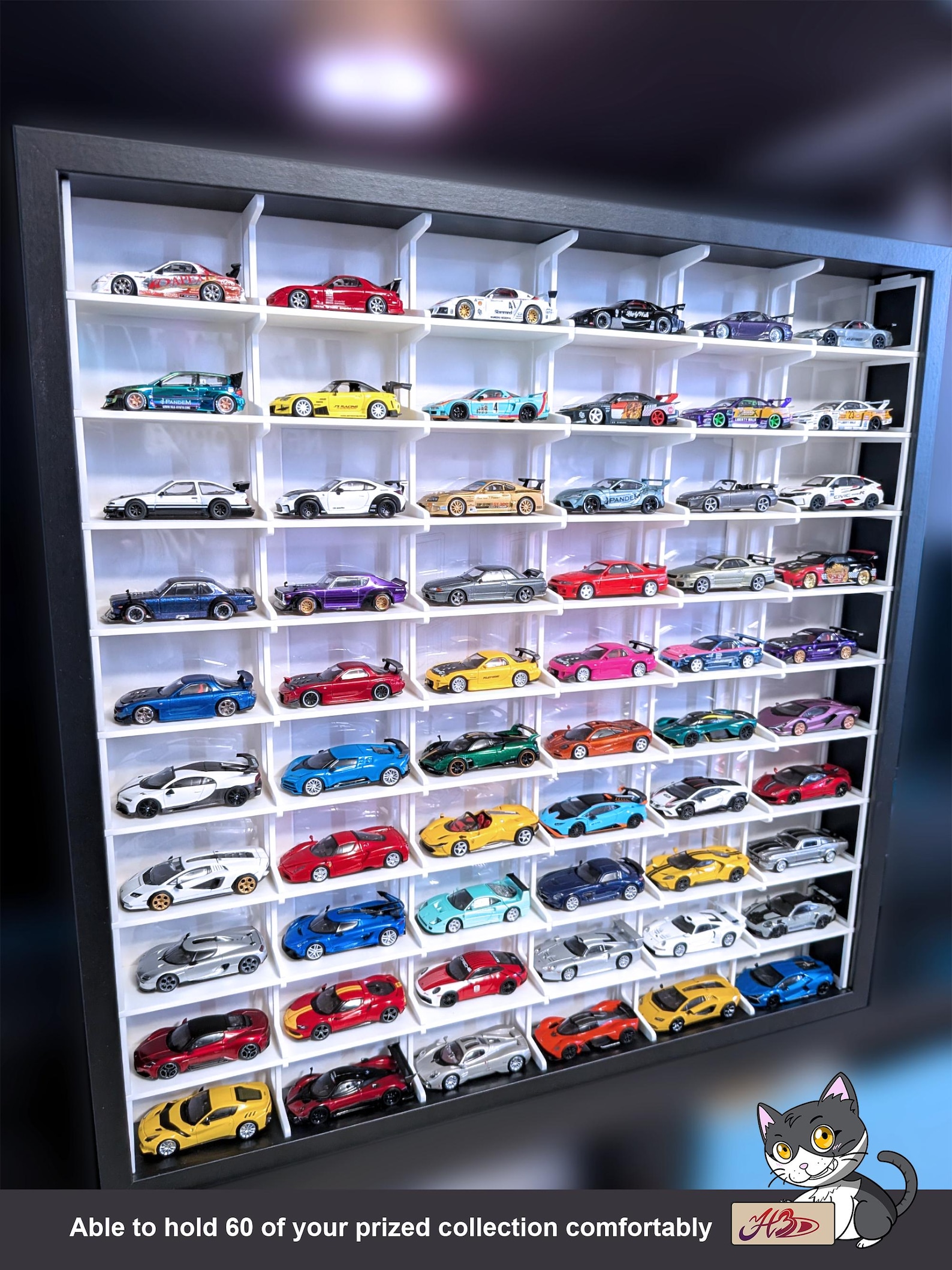1:64 Diecast Car Display Dividers XL FOR IKEA Sannahed Frame, 48 and 60 ...