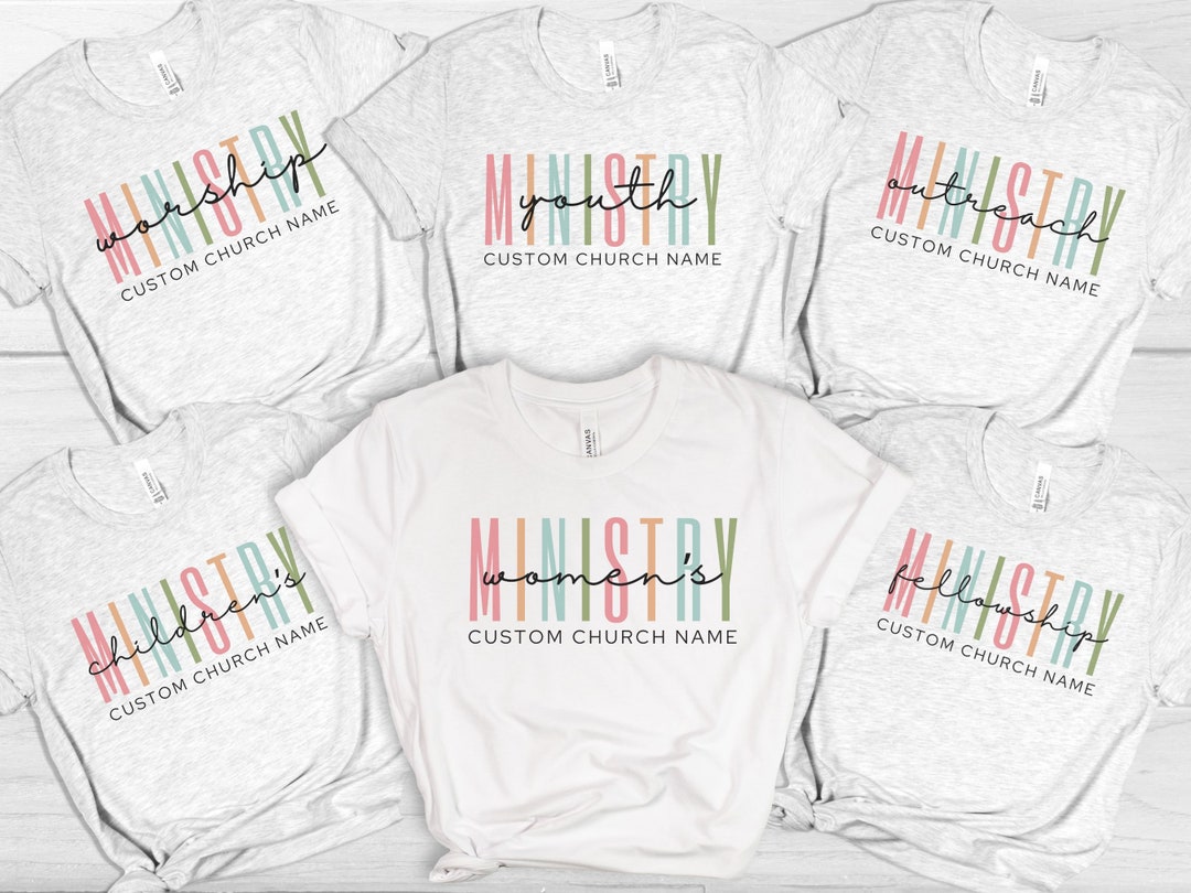 Ministry Shirt for Church Staff Personalized Matching Shirts, Sunday ...