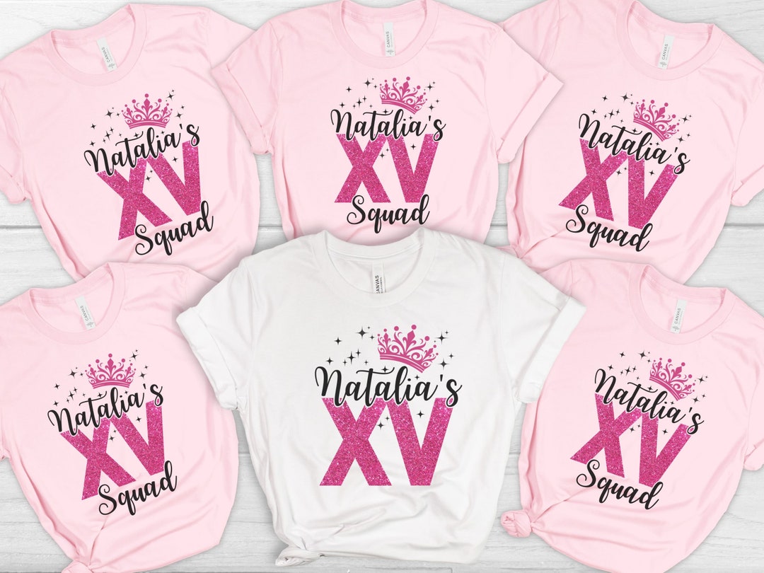 Mis Quince Shirt for Quinceañera Squad Matching Shirts, Quinceanera ...
