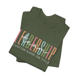 Leadership Team Shirt Boss Day Gift for Manager, Custom Team Lead ...