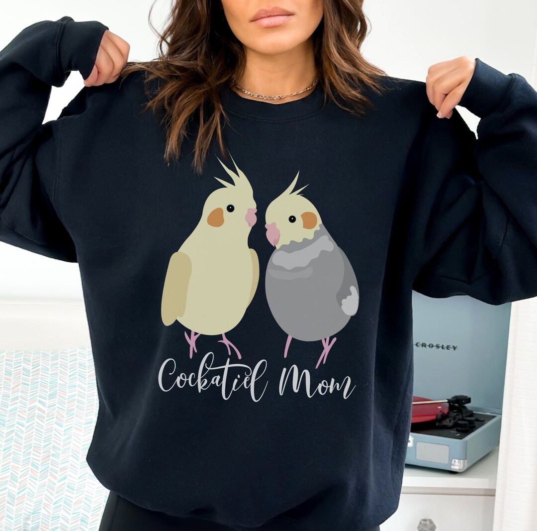 Cockatiel Sweatshirt, Bird Lover Sweater, Cockatiel Mom Sweatshirt ...