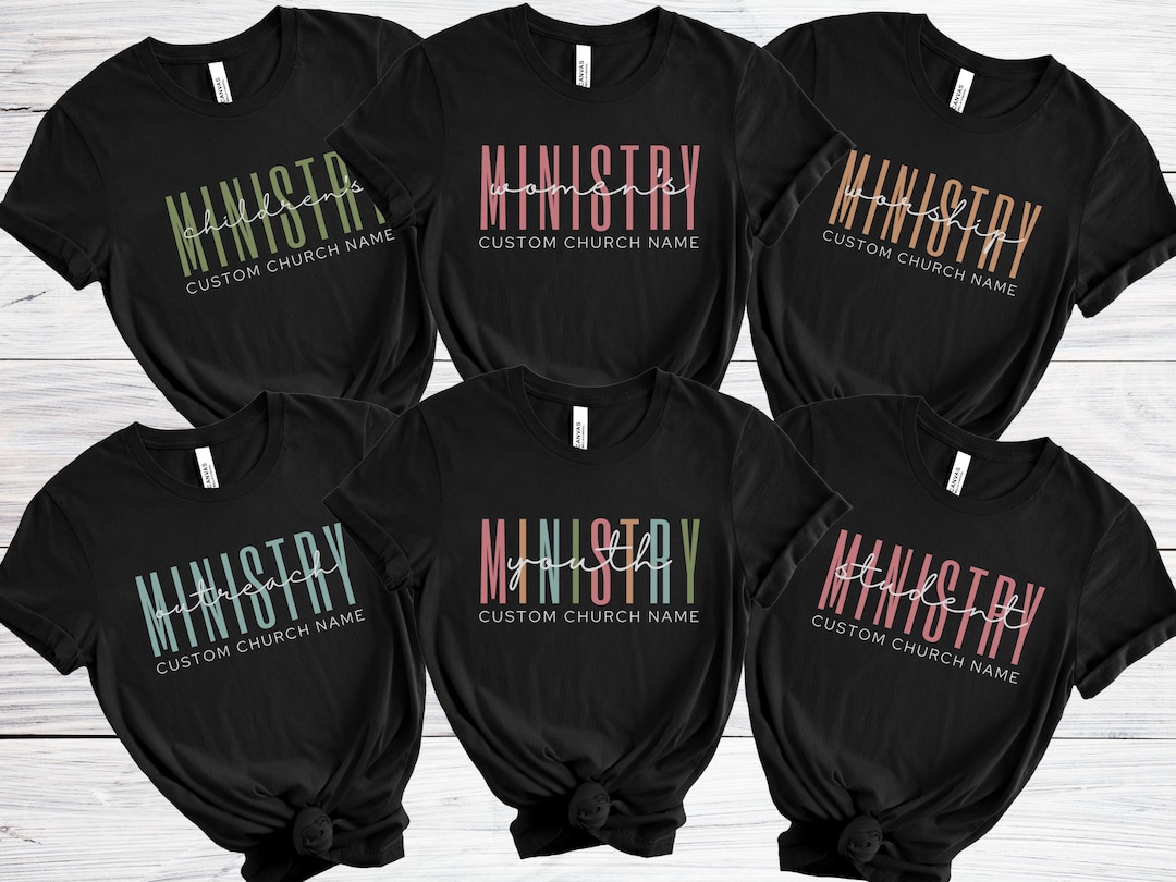 Ministry Shirt for Church Staff Personalized Matching Shirts, Sunday ...