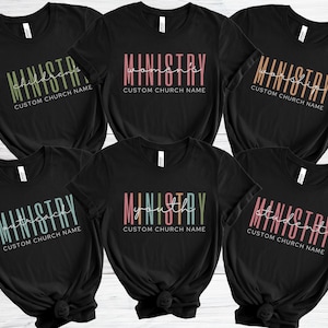Ministry Shirt for Church Staff Personalized Matching Shirts, Sunday ...