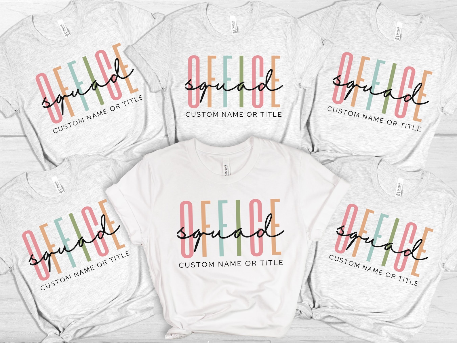 Office Squad Shirt for Administrative Squad, Office Team T-shirts ...