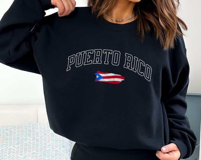 Puerto Rico Sweatshirt, Puerto Rico Shirt, Puerto Rico Crewneck, Puerto ...